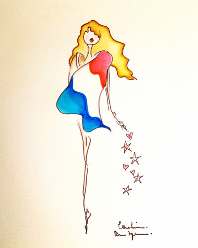 Frenchy Petite Nana by Caroline Montigneaux (2023) : Drawing India Ink ...