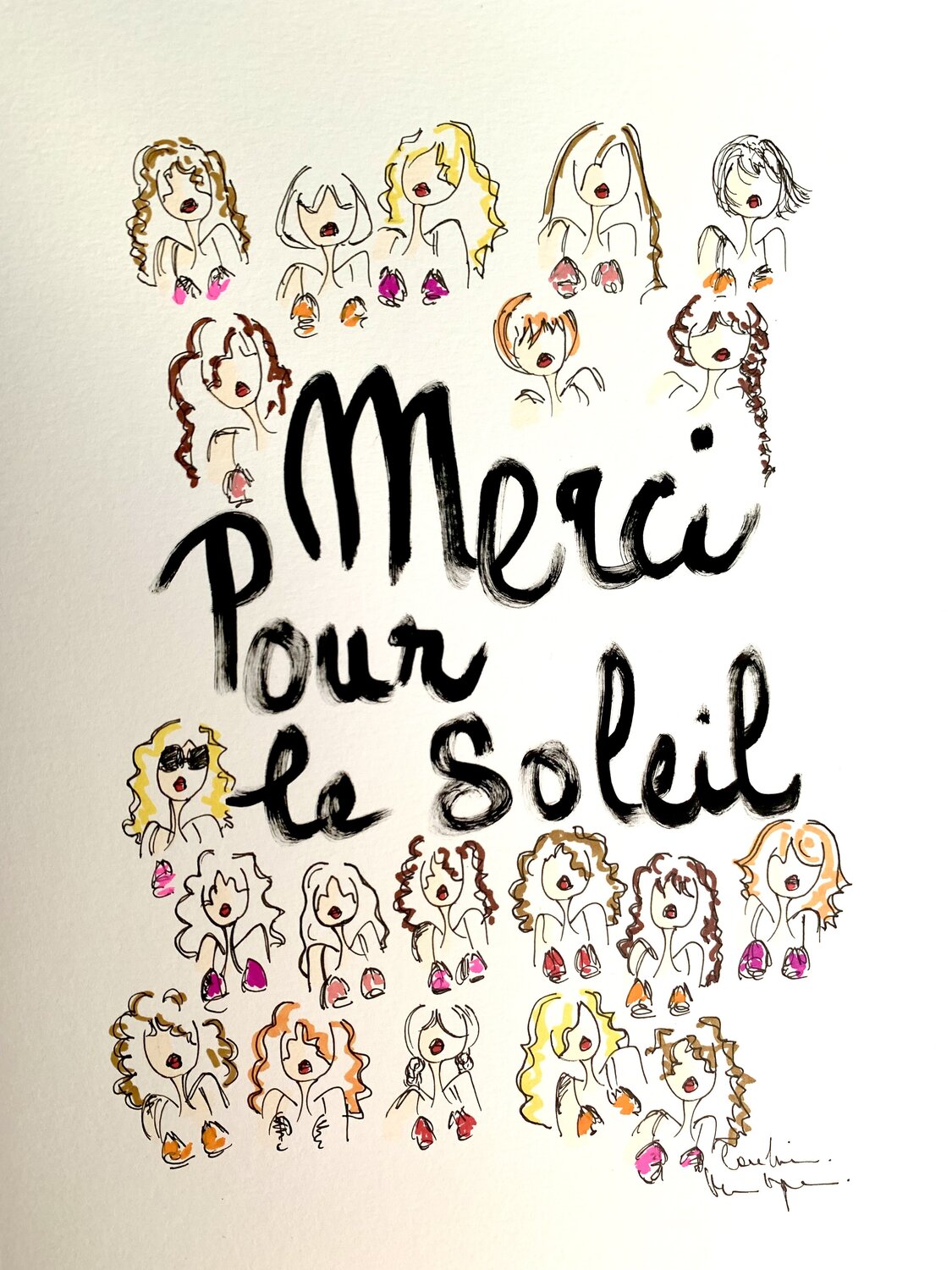 Merci pour le soleil by Caroline Montigneaux (2022) : Drawing Felt on ...