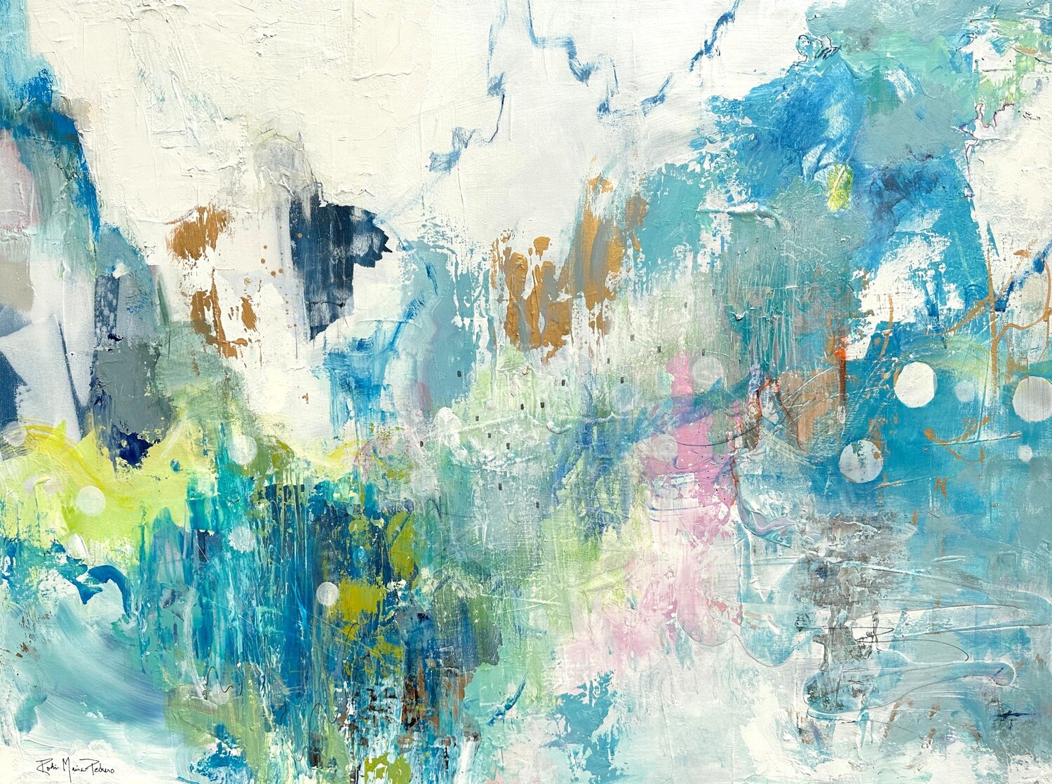 Spring Lagoon by Robin Maria Pedrero (2020) : Painting Acrylic on ...
