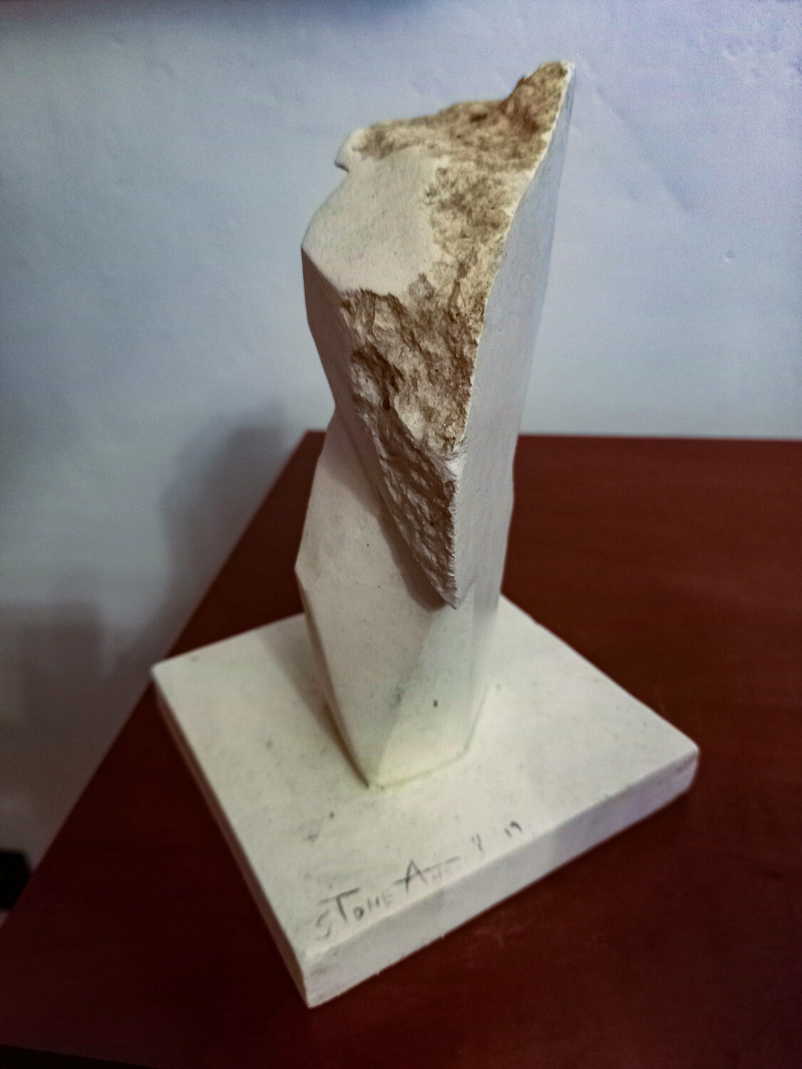 Autoritratto cubista by Angelo Lotti (2019) : Sculpture Stone - SINGULART