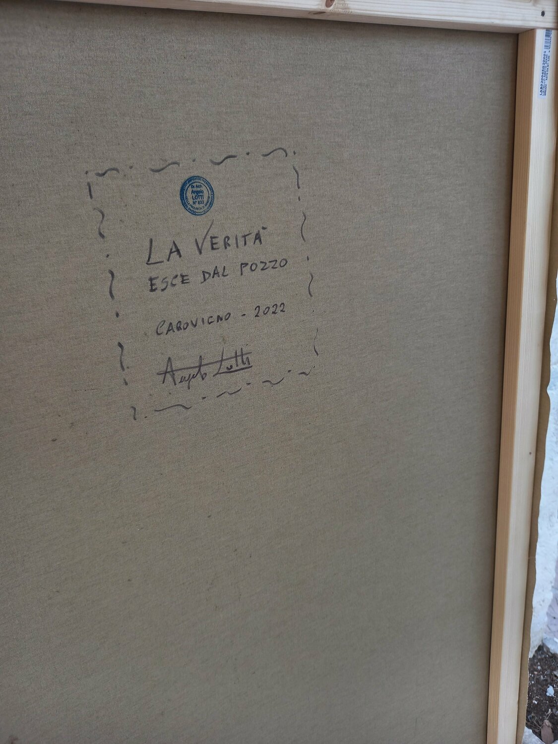 La Verità esce dal pozzo by Angelo Lotti (2022) : Painting Oil on ...