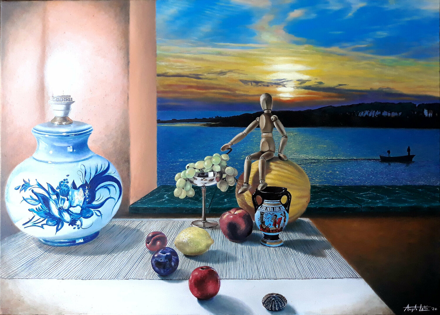 Light is inside by Angelo Lotti (2020) : Painting Oil on Canvas - Singulart