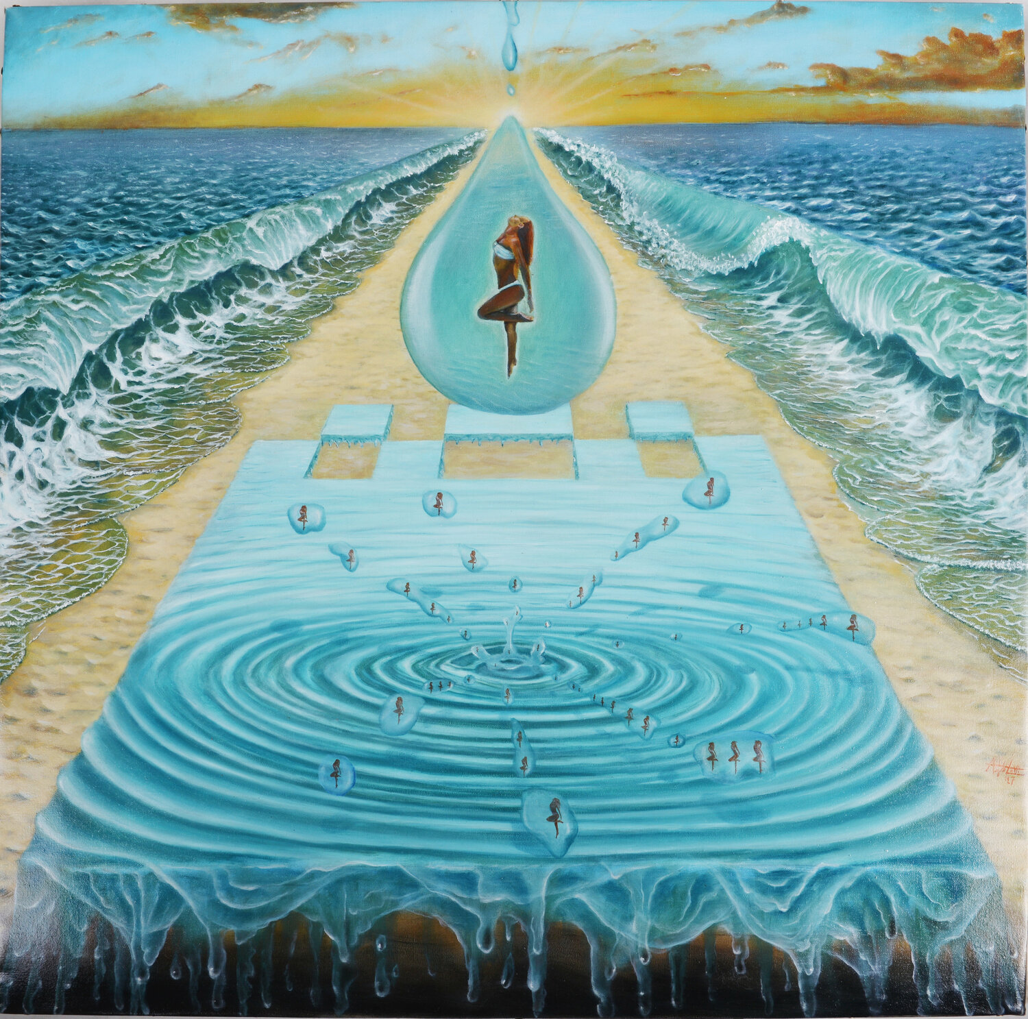 La creazione del Tutto by Angelo Lotti (2017) : Painting Oil on Canvas ...