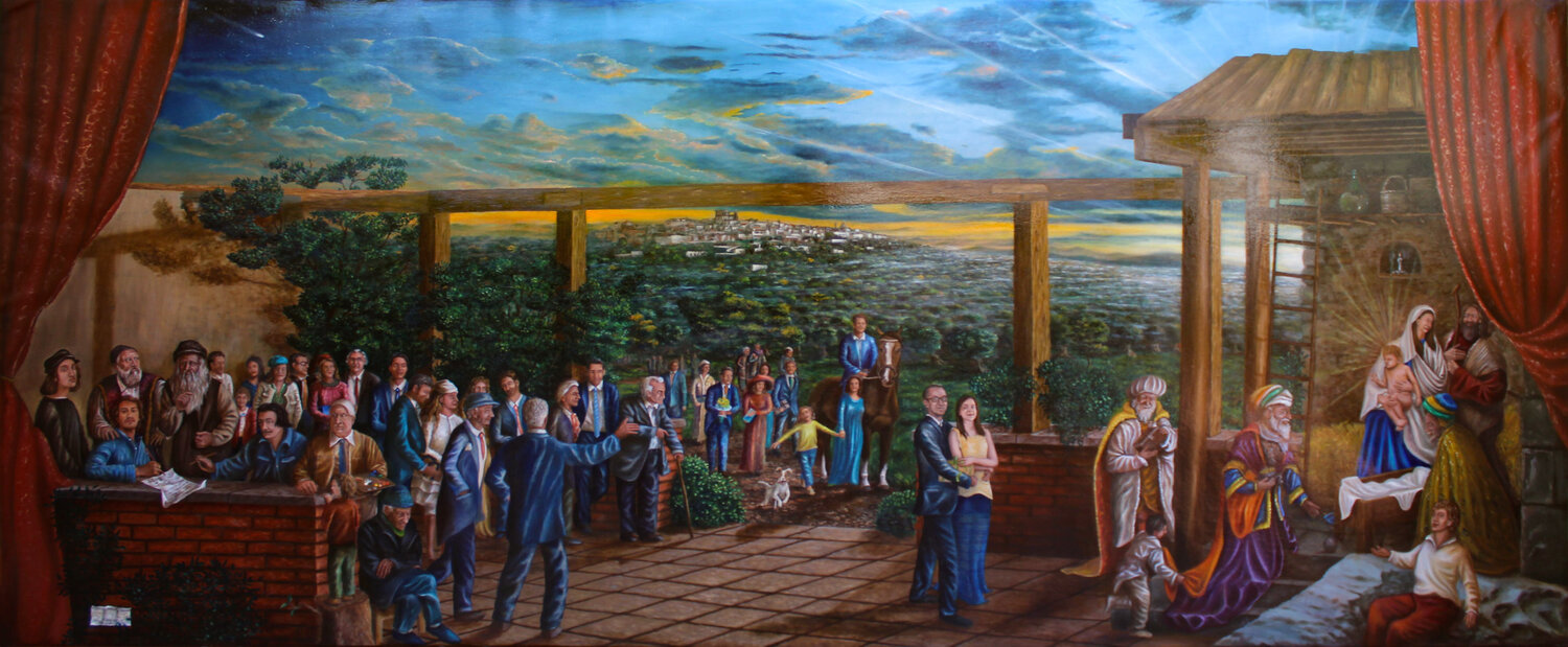 Adorazione dei magi by Angelo Lotti (2020) : Painting Oil on Canvas ...