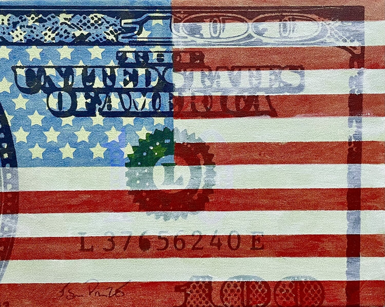 I Pledge Allegiance To The Flag.... by Jason Prinzo (2022) : Painting ...