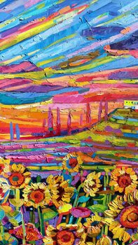 When the Sun lovers meet the light by Vanya Georgieva (2023) : Painting Oil on Linen - Singulart