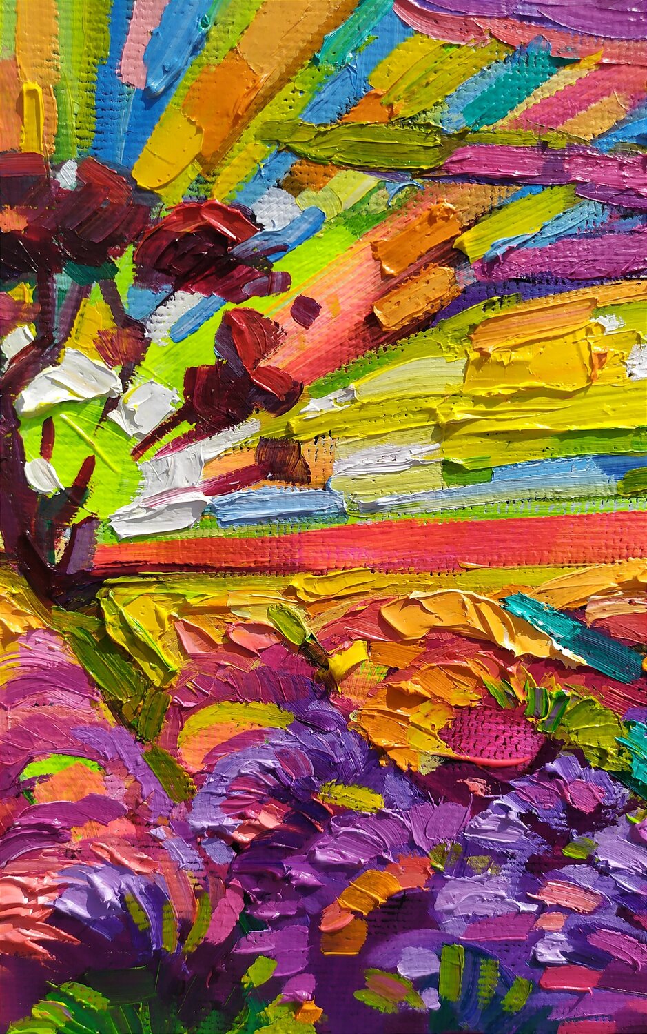 Lavender joy by Vanya Georgieva (2022) : Painting Oil on Canvas - Singulart