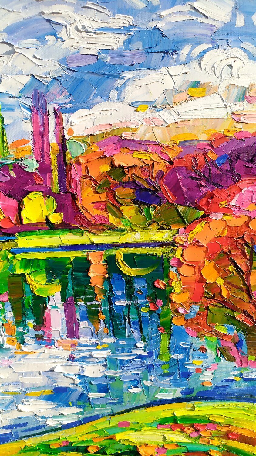 The fall and my lonely soul by Vanya Georgieva (2022) : Painting Oil on Linen - Singulart