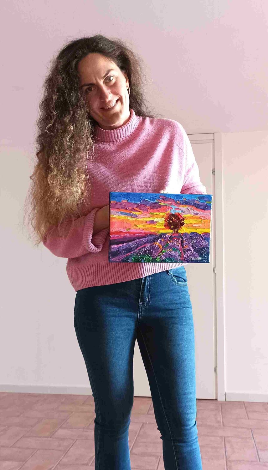 Lavender joy by Vanya Georgieva (2023) : Painting Oil on Canvas - SINGULART