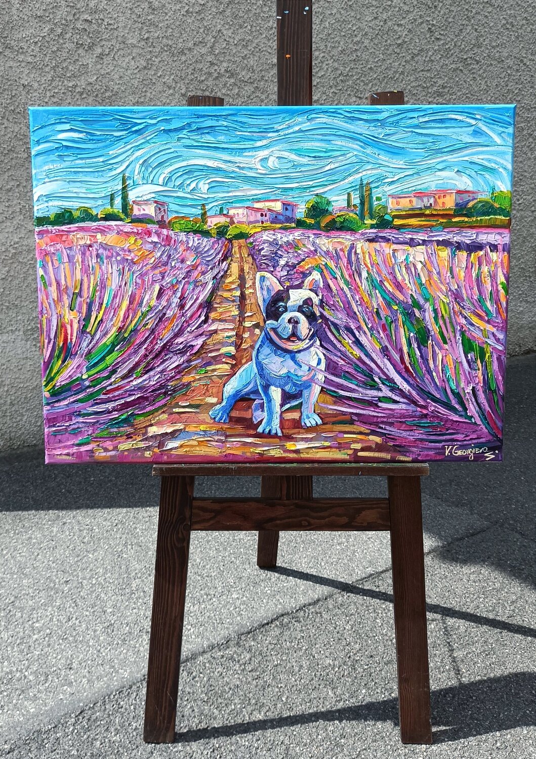 In the shade of Lavender by Vanya Georgieva (2023) : Painting Oil on Linen - Singulart