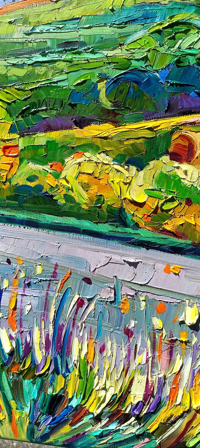 Mille miglia 11 / Great green by Vanya Georgieva (2023) : Painting Oil on Linen - Singulart