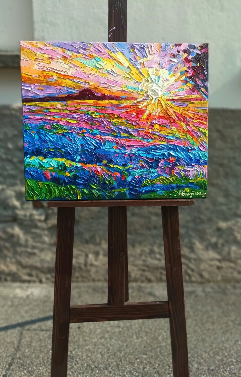 Hot Summer light 2 by Vanya Georgieva (2022) : Painting Oil on Canvas - Singulart