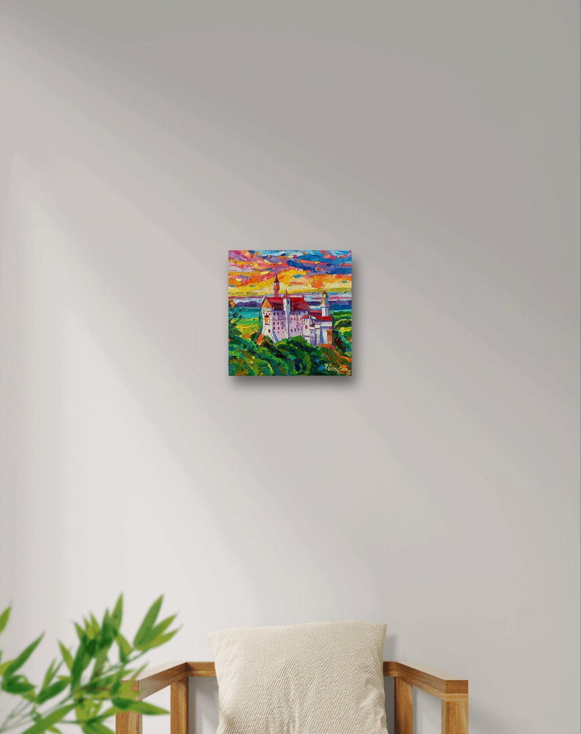 Neuschwanstein Castle by Vanya Georgieva (2023) : Painting Oil on ...