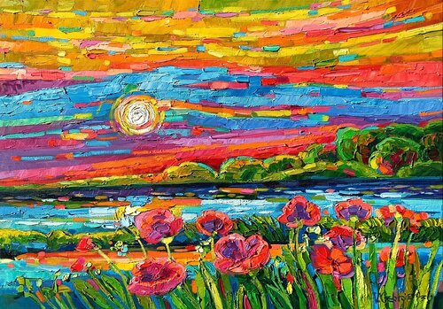 Lavender joy by Vanya Georgieva (2023) : Painting Oil on Canvas - SINGULART