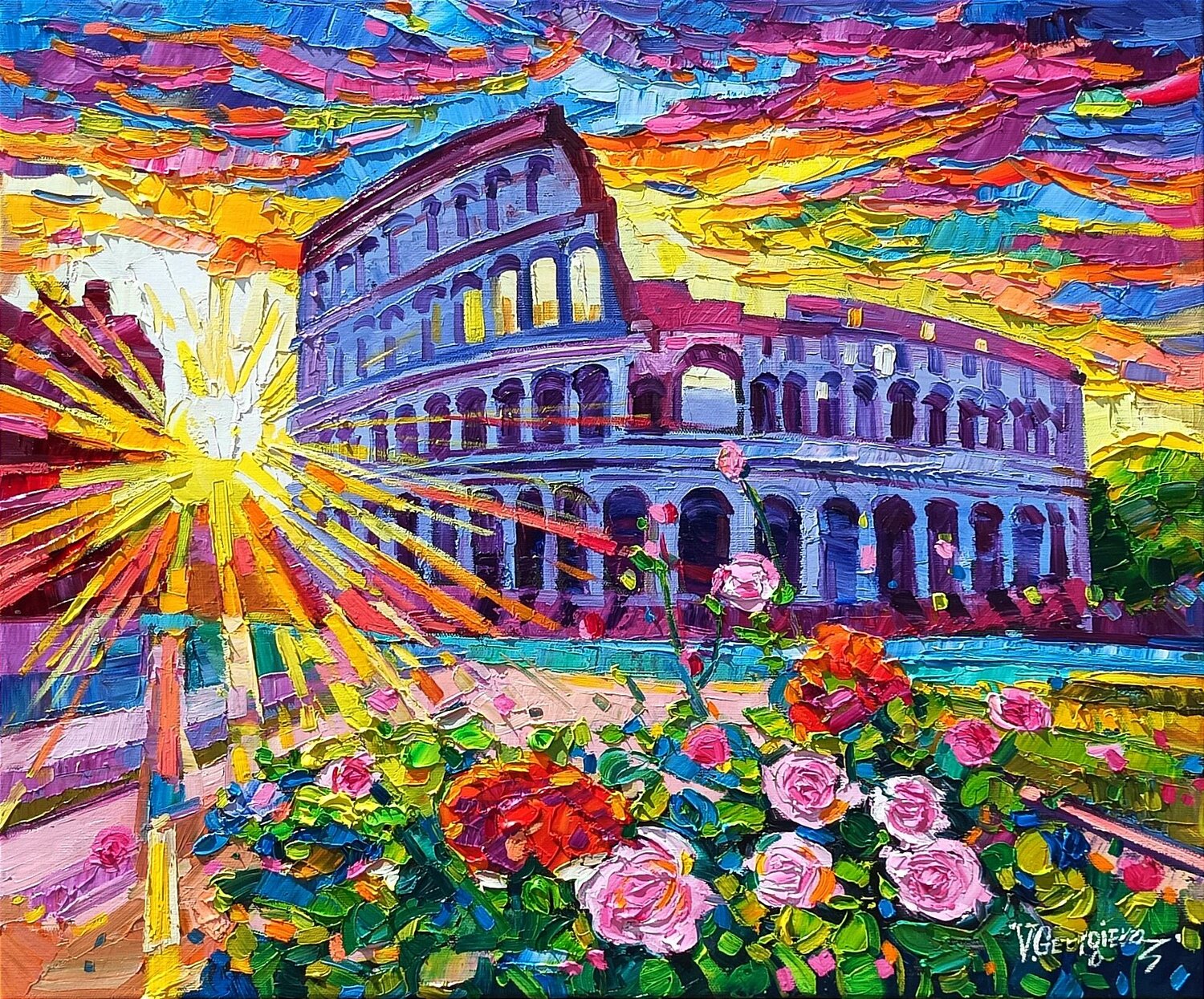 Colosseum Oil Painting