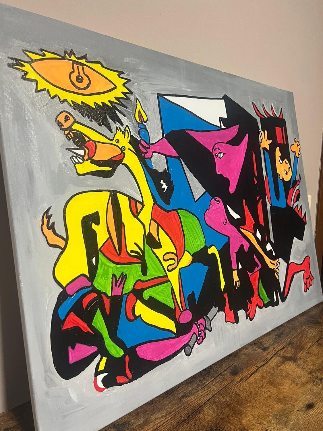 Guernica Pop by Elisa Bonotti (2022) : Painting Acrylic, Ink on Canvas ...