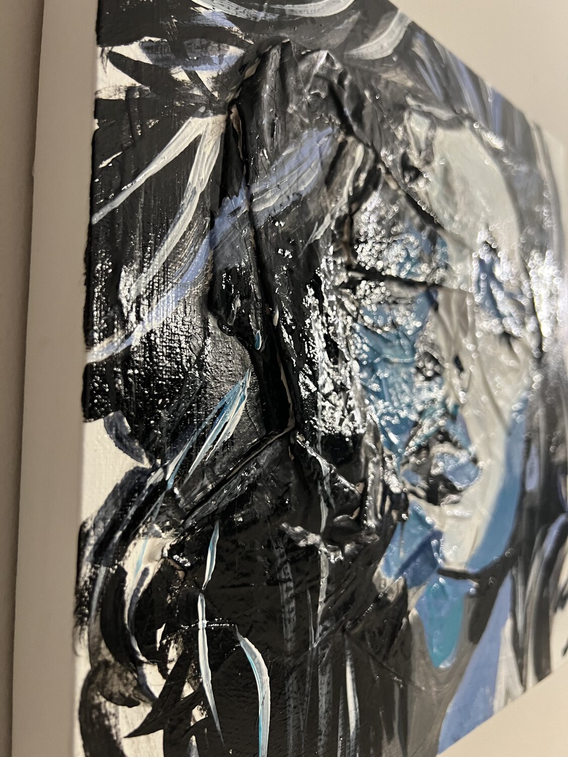 The veil #4 von Elisa Bonotti (2023): Malerei Acryl, Tinte auf Leinwand ...