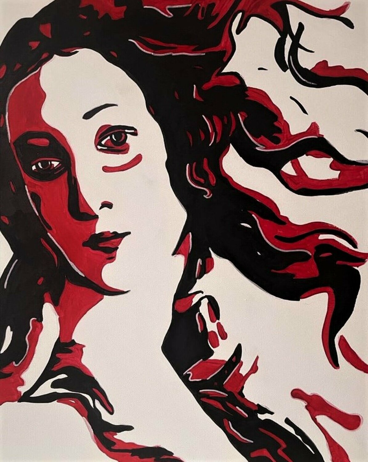 Venere - basta violenza by Elisa Bonotti (2021) : Painting Acrylic, Oil ...