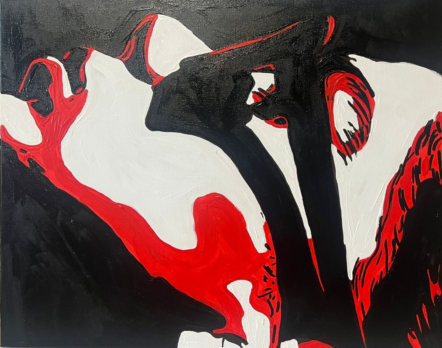 The girl with sunglasses by Elisa Bonotti (2022) : Painting Acrylic ...