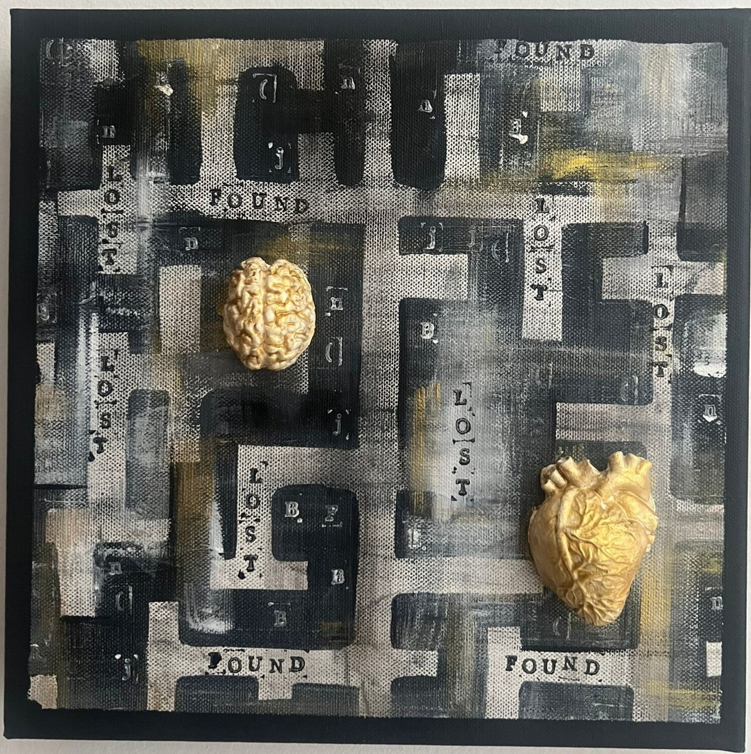 MAZE by Elisa Bonotti (2022) : Painting Acrylic, Chalk on Canvas ...
