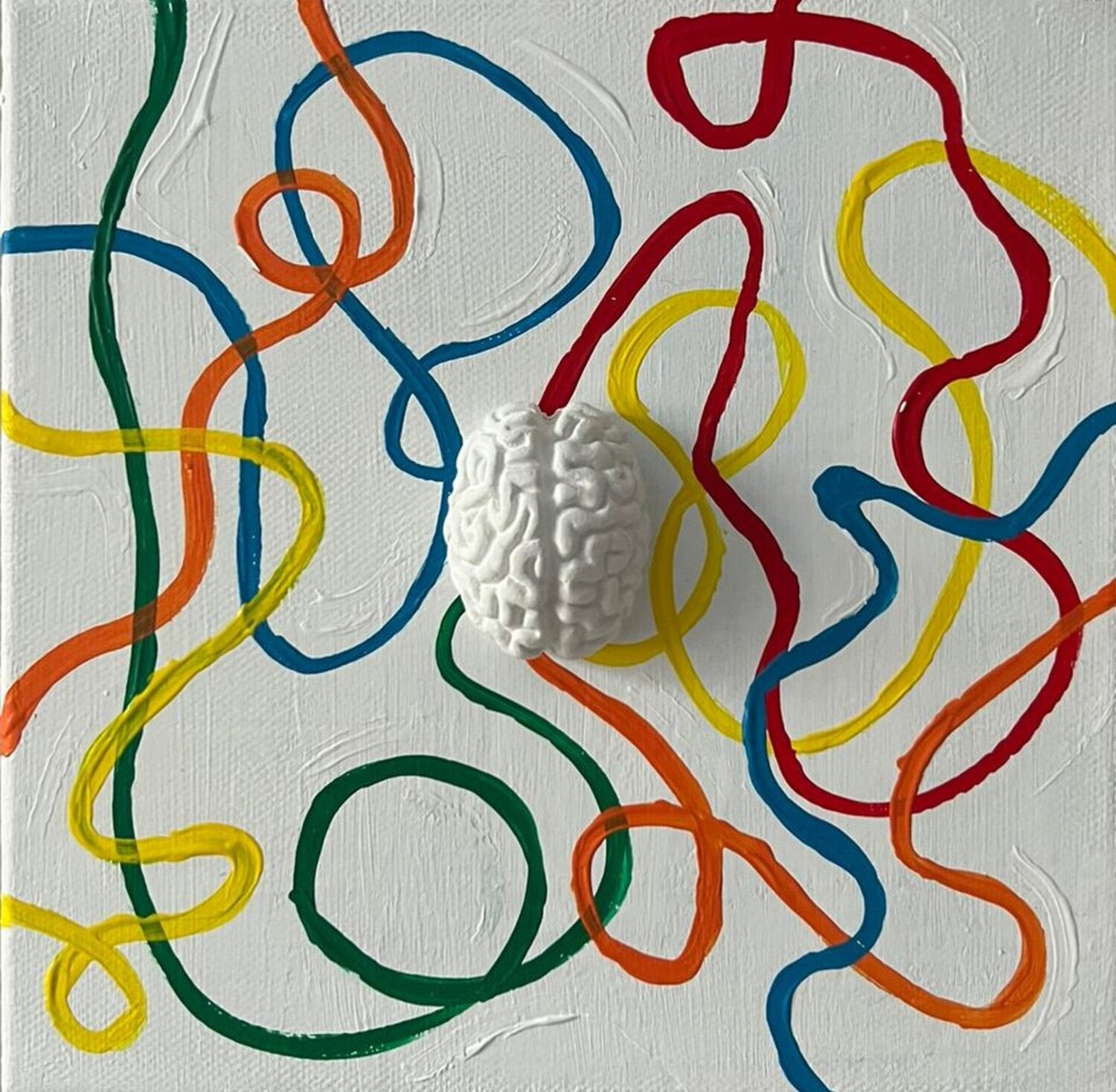 EMOTION NET by Elisa Bonotti (2022) : Painting Acrylic, Cement on ...