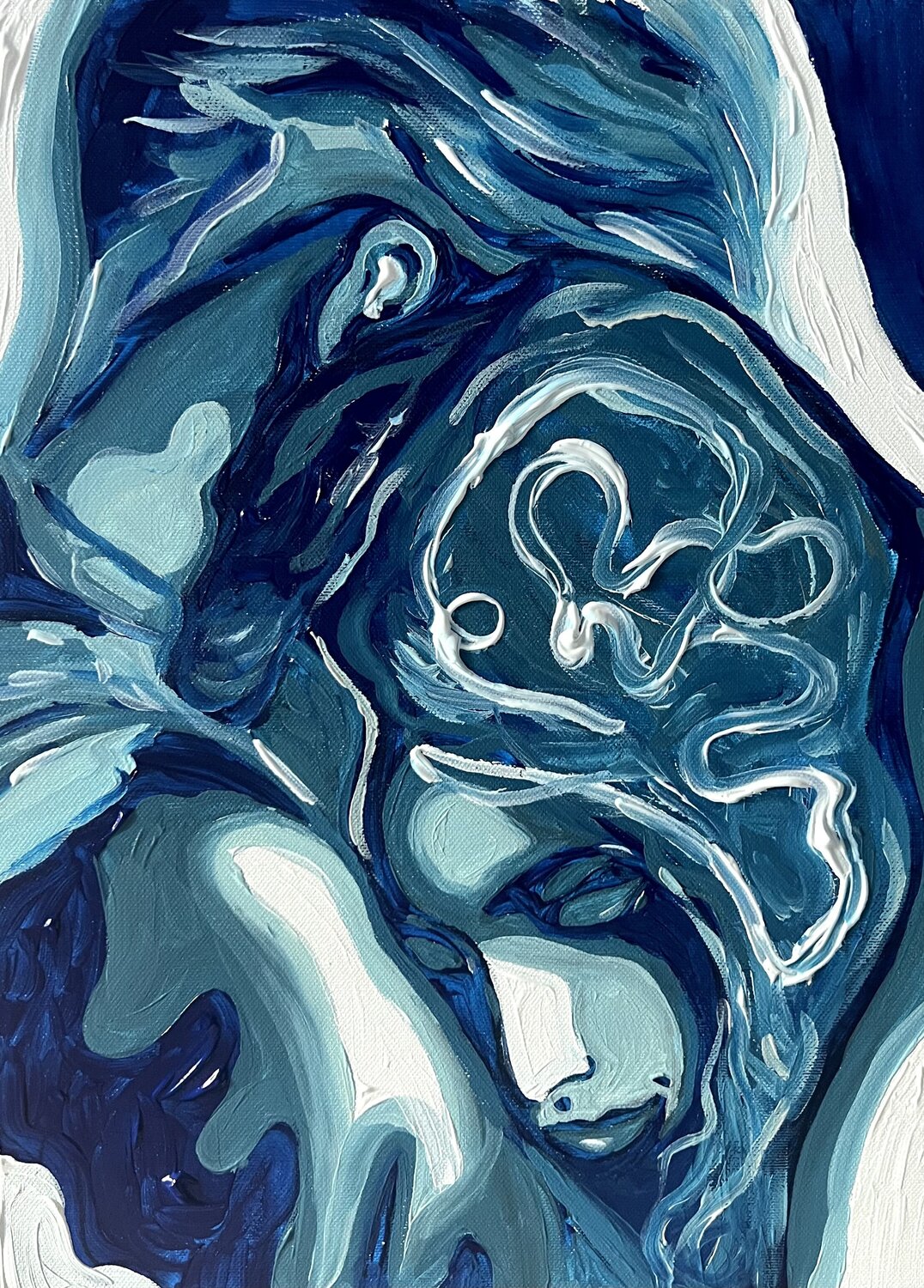 The embrace by Elisa Bonotti (2023) : Painting Acrylic, Pastel on ...