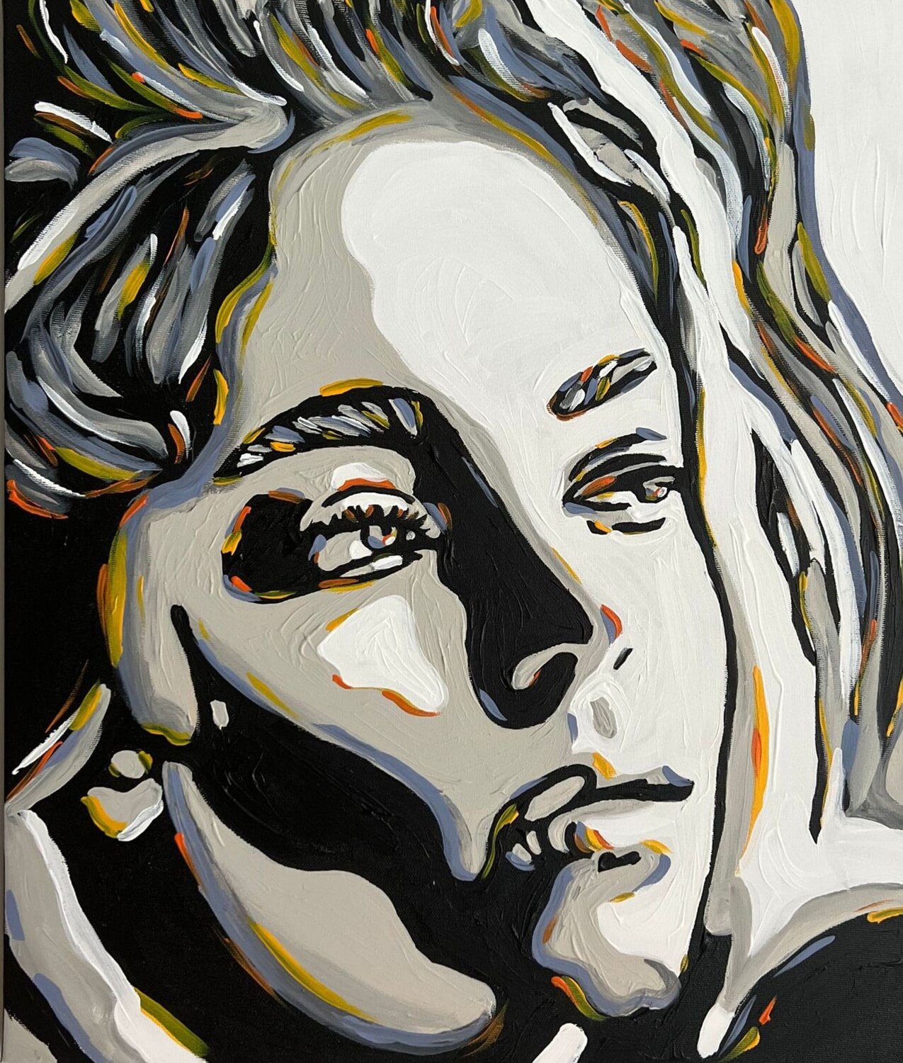 The girl train by Elisa Bonotti (2023) : Painting Acrylic, Pastel on ...