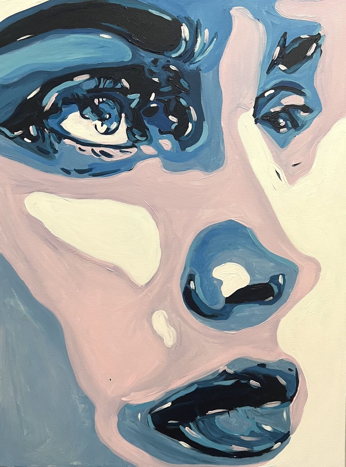 The dreamer von Elisa Bonotti (2023): Malerei Acryl, Pastell auf ...