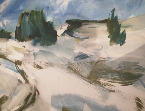 Bergschrat by Kerstin Grobler (2021) : Painting Pigments on Canvas ...