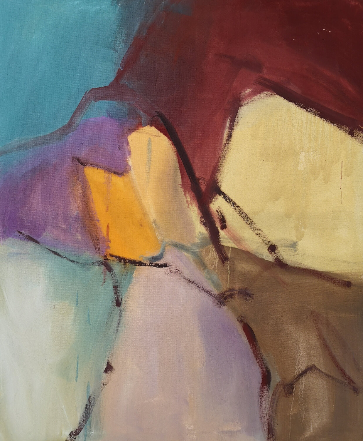 The Path by Kerstin Grobler (2022) : Painting Pigments on Canvas ...