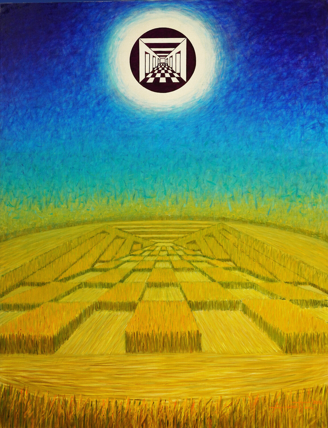 Crop circle 2 by Angel Patchamanov (2013) : Painting Oil on Canvas ...