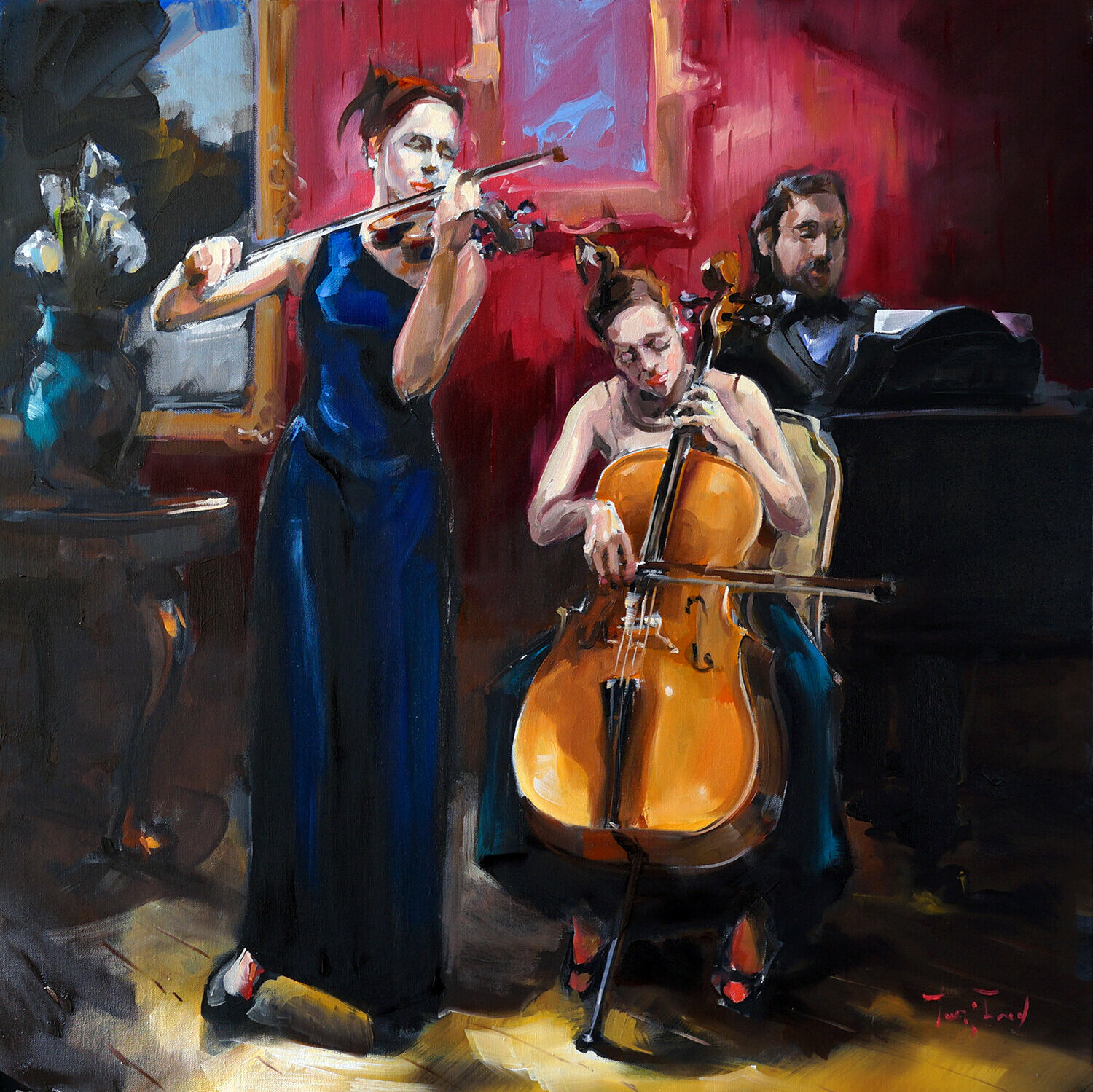 Konzert by Jurij Frey (2018) : Painting Oil on Canvas - Singulart