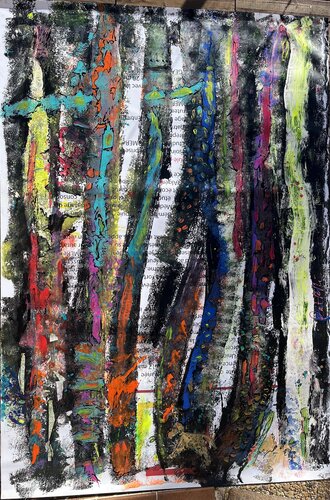 les arbres et mon chien n°2 by PatMoli (2026) : Painting Acrylic ...
