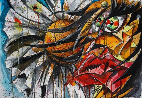 While your lips are still red by Hady Beydoun (2019) : Work on Paper ...