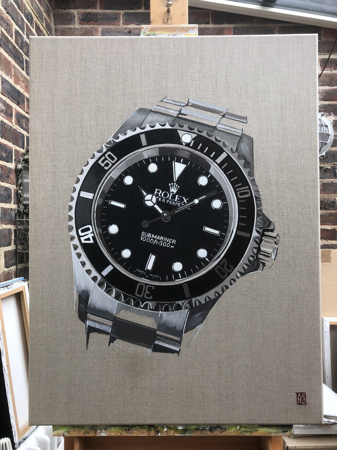 Rolex Submariner by Martin Allen (2023) : Painting Oil on Linen - SINGULART
