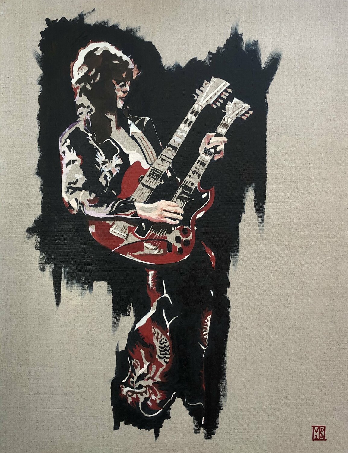 Gibson and the Dragon by Martin Allen (2020) : Painting Oil on Linen ...