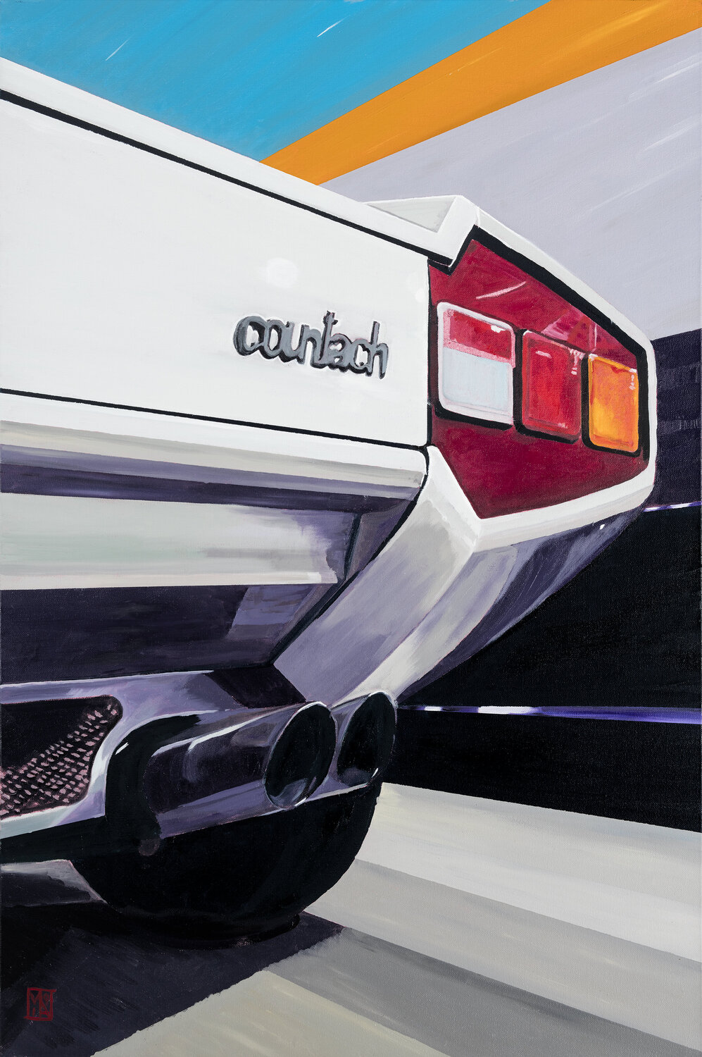 Countach! von Martin Allen (2019): Malerei Öl auf Leinwand - Singulart