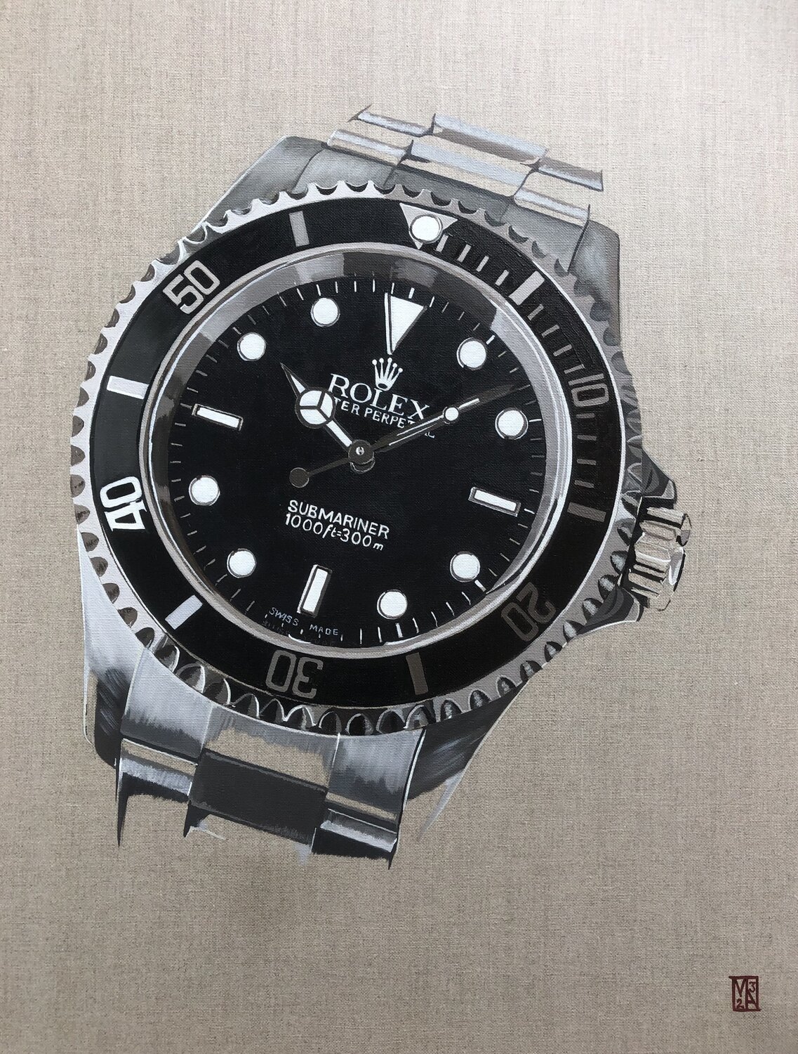 Rolex Submariner by Martin Allen (2023) : Painting Oil on Linen - Singulart
