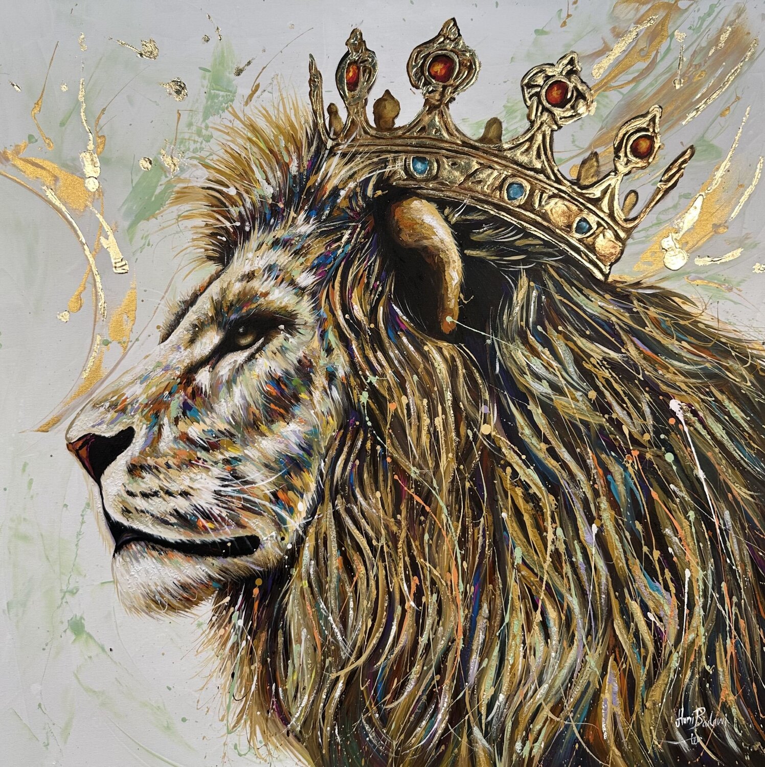 King e Queen Gold Lions - 2 artworks by Hani Badawi Leo (2026 ...