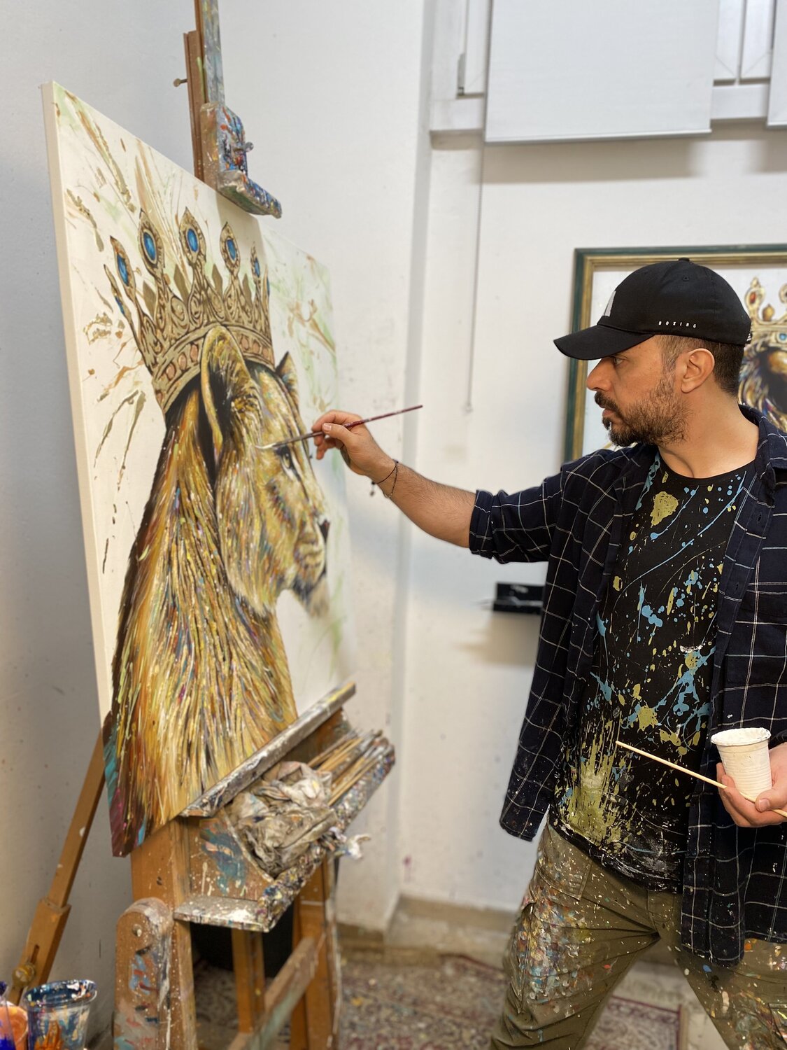 King e Queen Gold Lions - 2 artworks by Hani Badawi Leo (2026 ...