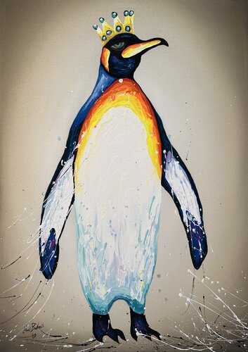 King Penguin by Hani Badawi Leo (2025) : Painting Acrylic on Canvas ...