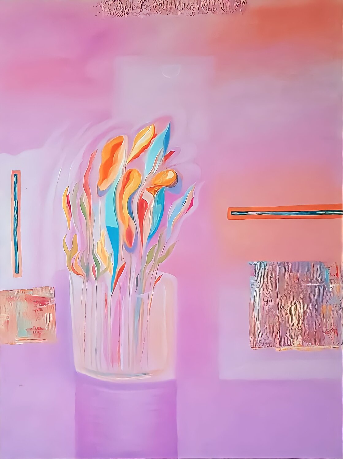 Composizione by Carlo Bazzoni (2022) : Painting Acrylic, Oil on Canvas ...