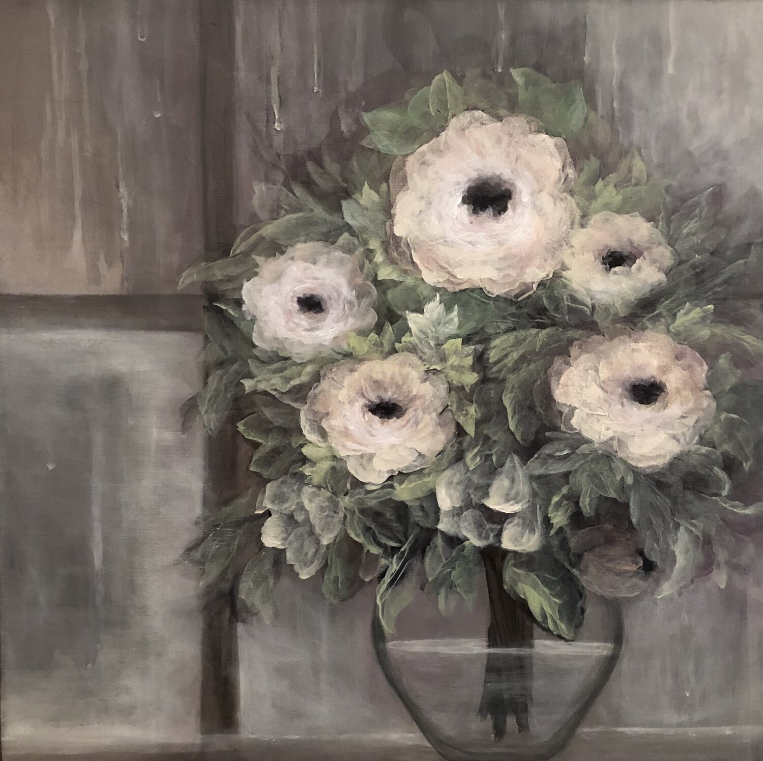 Paper Roses by Tamara Bettencourt (2023) : Painting Acrylic on Canvas ...