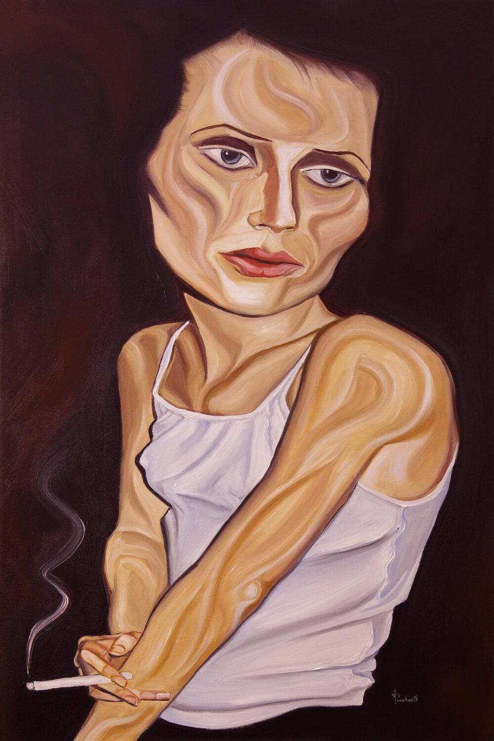 EMILIA by Thomas Pramhas (2022) : Painting Oil on Canvas - Singulart