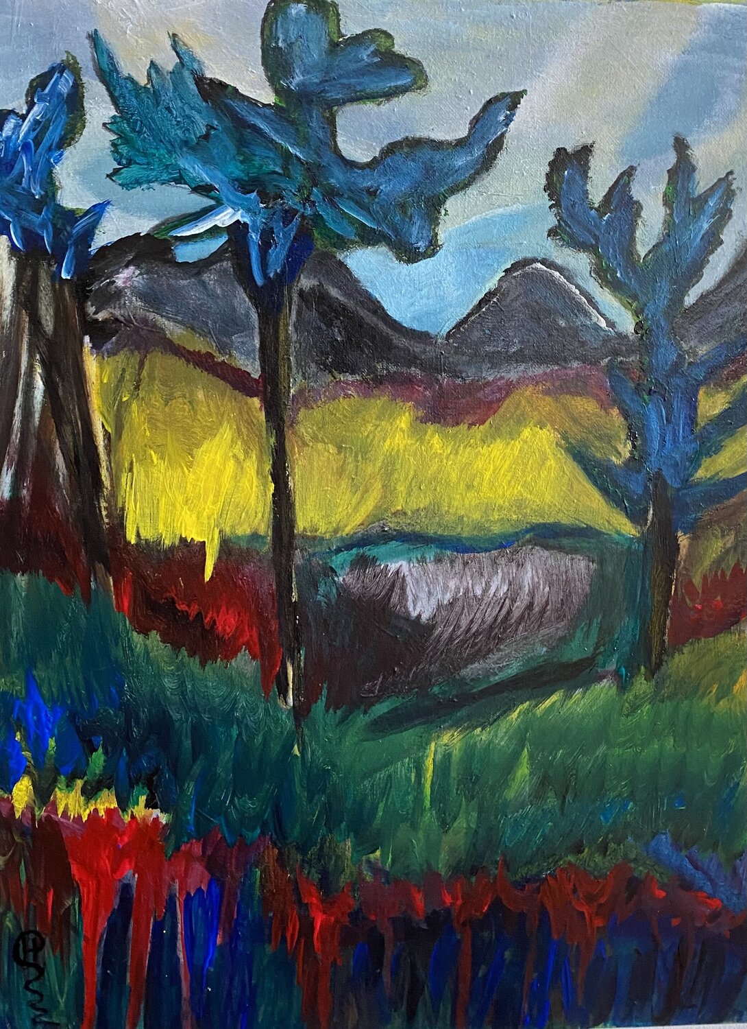 Abstract Oil Paintings Of Trees