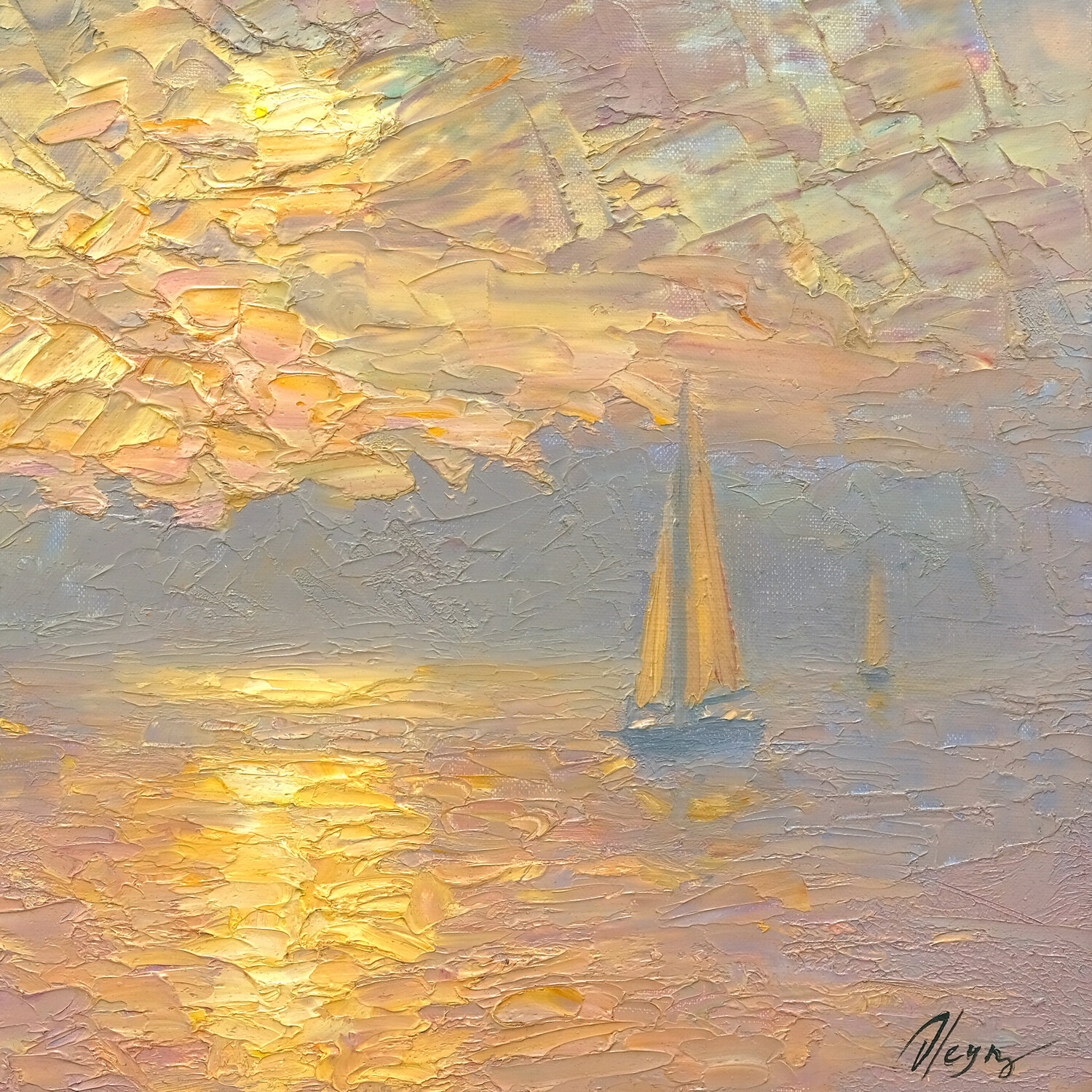 Sea by Dmitry Oleyn (2023) : Painting Oil on Canvas - SINGULART