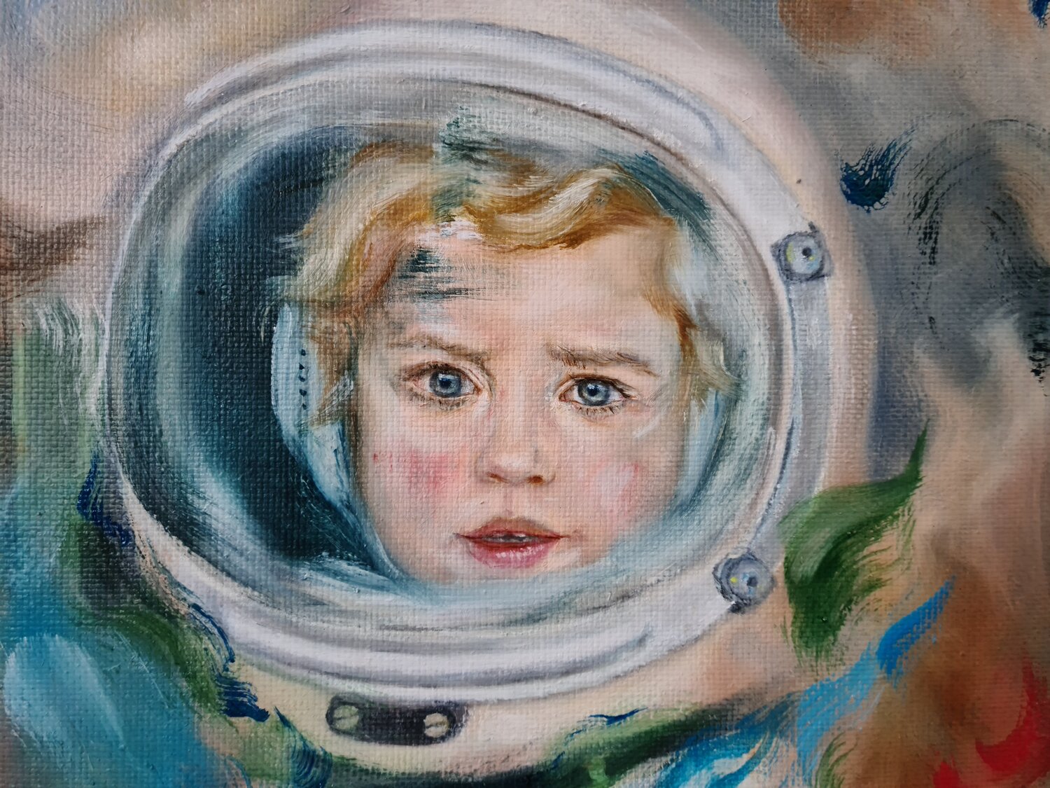 Knights of the Galaxy by Lena Applebaum (2022) : Painting Oil on Canvas ...