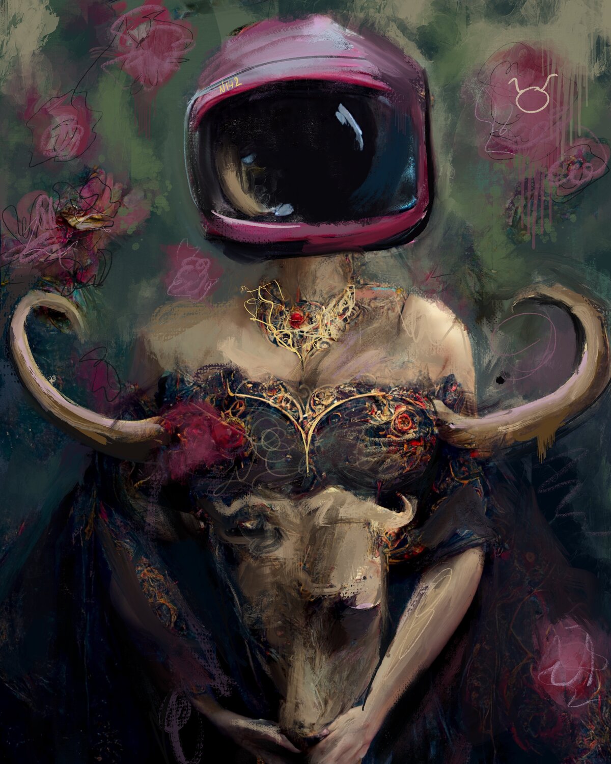 Taurus Astrology Art