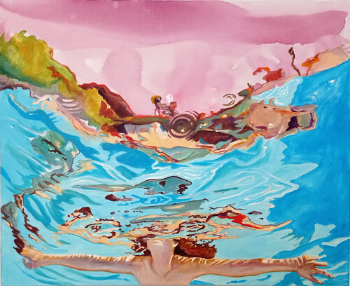 diffraction by Maude Ovize (2023) : Painting Acrylic, Oil on Canvas ...