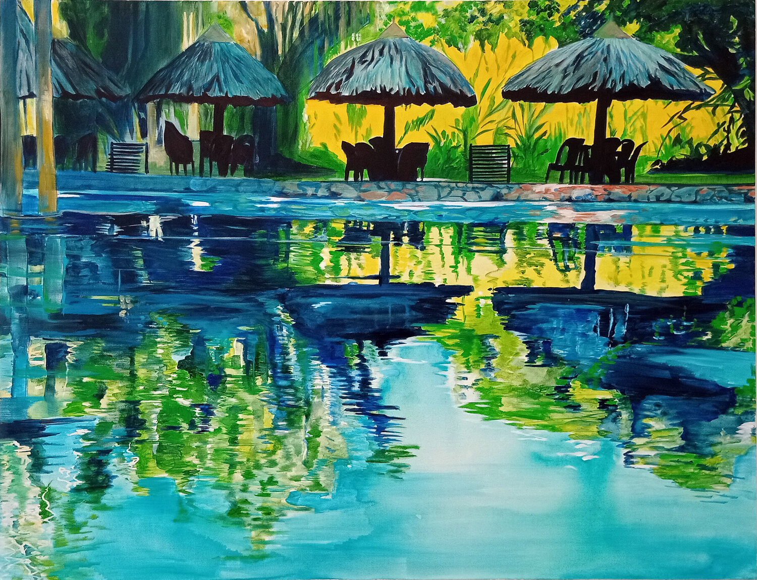 Pallenque by Maude Ovize (2023) : Painting Acrylic, Oil on Canvas ...